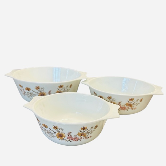 Pyrex | Kitchen | Vintage Pyrex Country Autumn Casserole Dishes Also ...